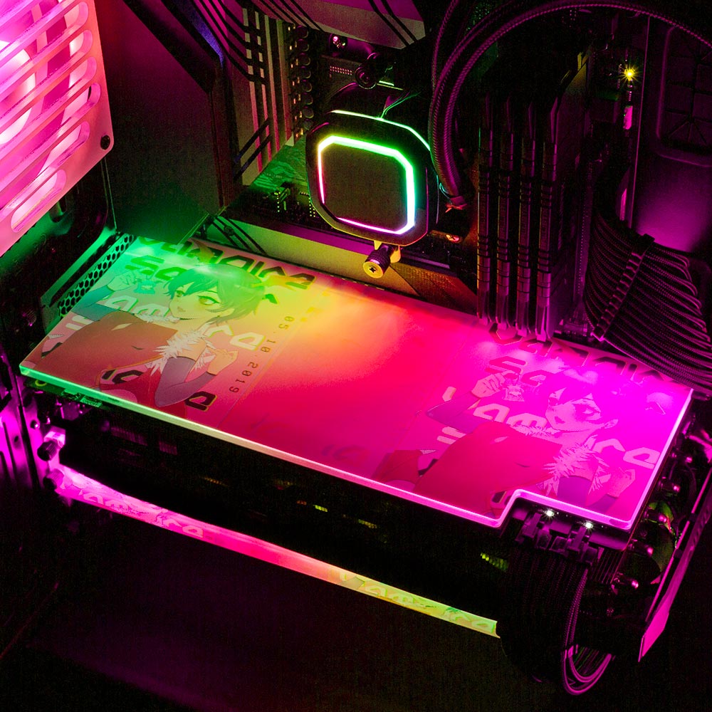 YacilArt - 'Lilith' | Custom RGB GPU Backplate by V1 Tech | Tailored to ...