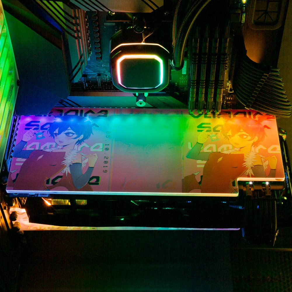 YacilArt - 'Lilith' | Custom RGB GPU Backplate by V1 Tech | Tailored to ...