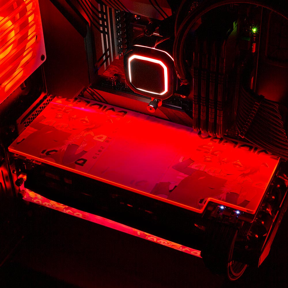 YacilArt - 'Lilith' | Custom RGB GPU Backplate by V1 Tech | Tailored to ...