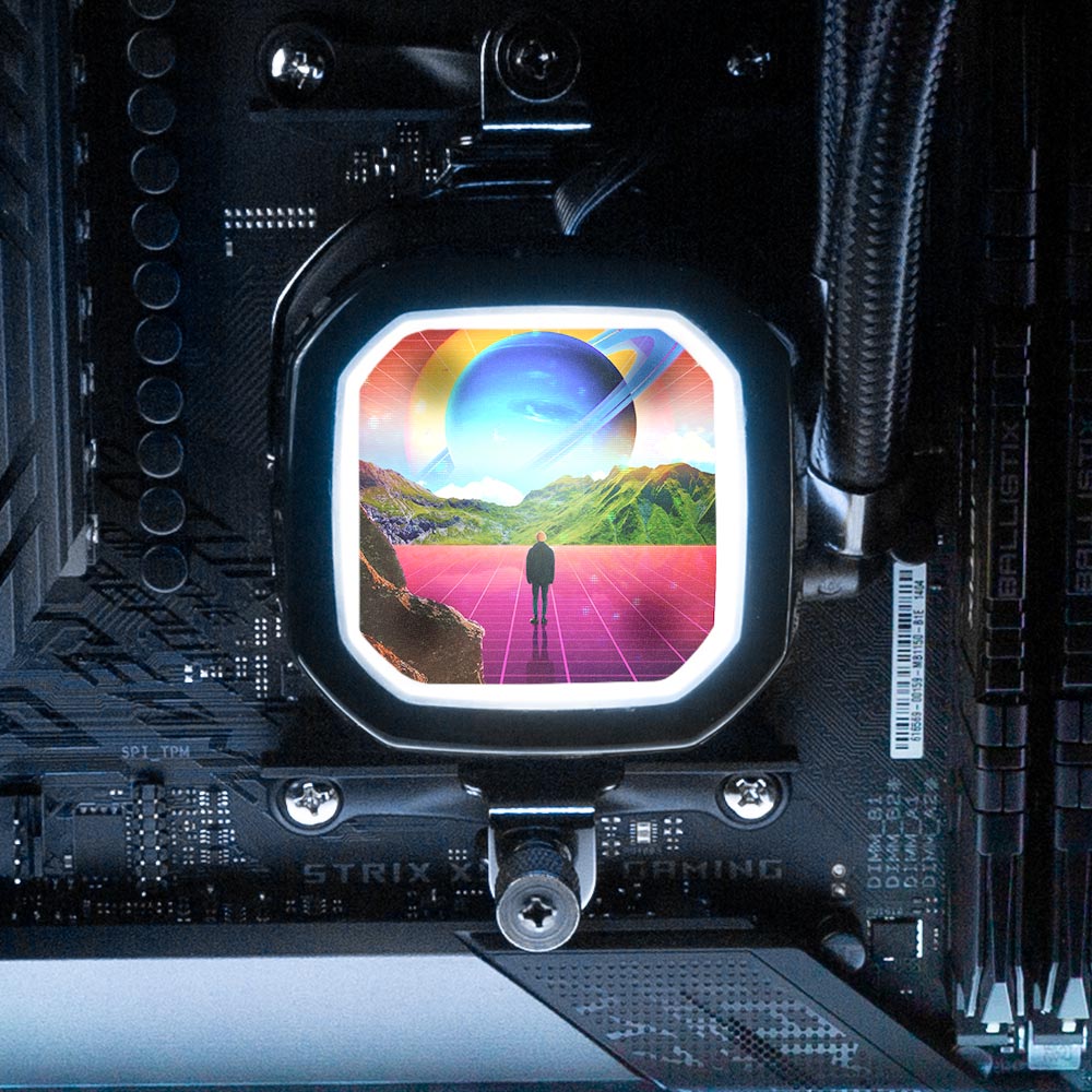 Lines of Reality AIO Cover for Corsair RGB Hydro Platinum and Pro ...