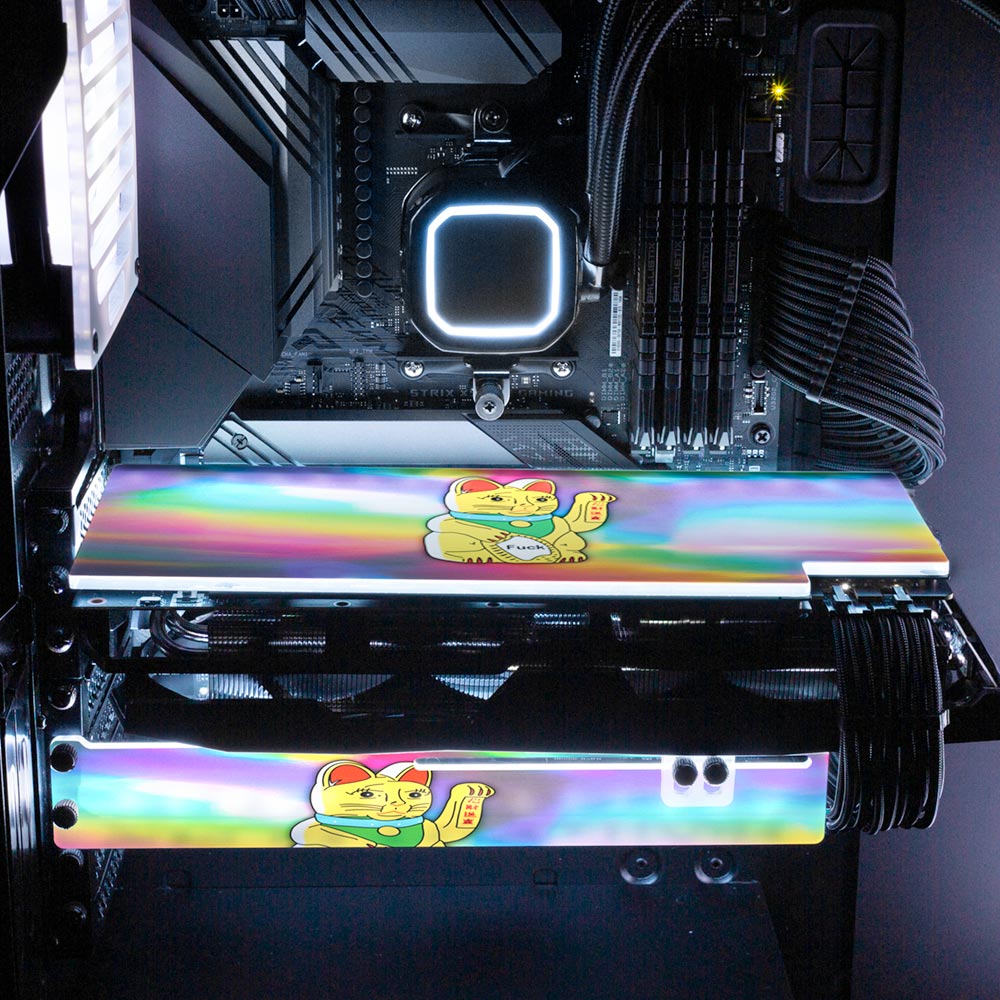 Lucky Cat RGB GPU Support Bracket - Javilostcontrol - V1Tech – V1 Tech