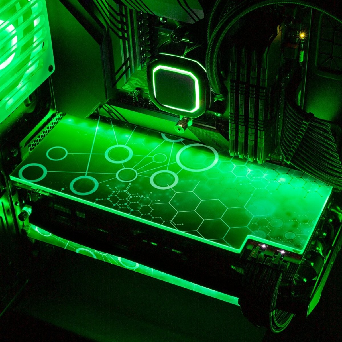 'Nanotech' Custom Design RGB GPU Backplate by V1 Tech | Tailored To Fit ...