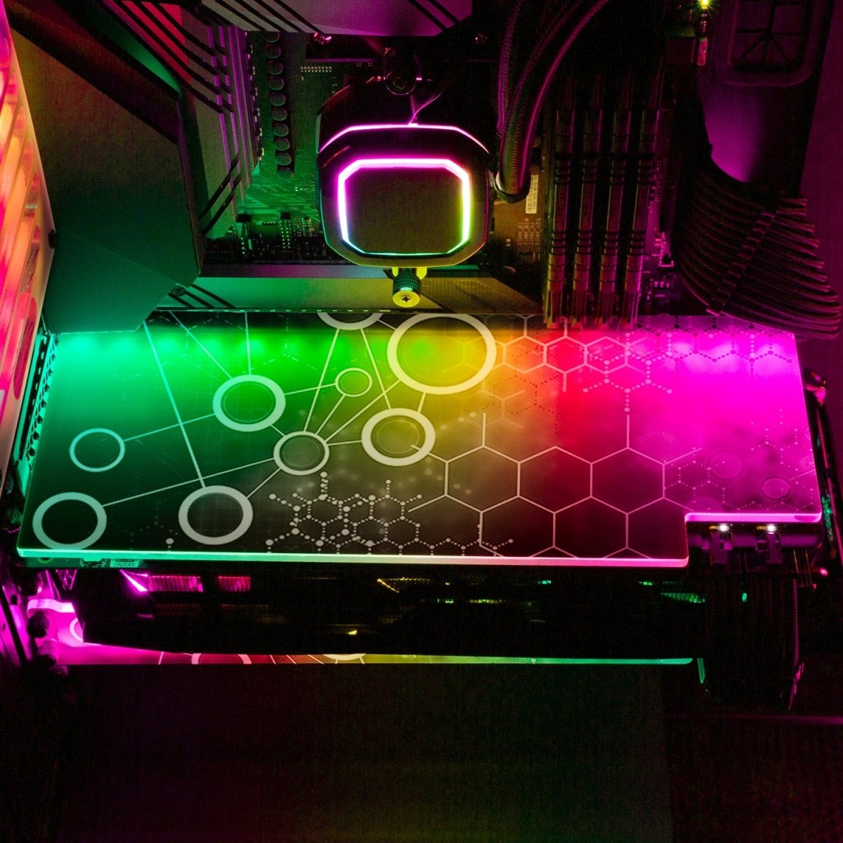 'Nanotech' Custom Design RGB GPU Backplate by V1 Tech | Tailored To Fit ...