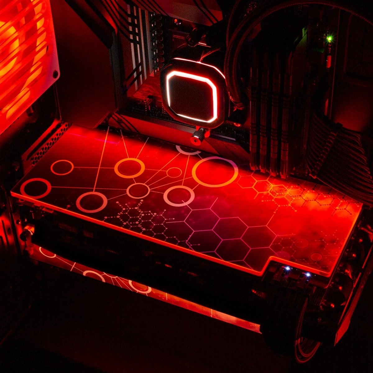 'Nanotech' Custom Design RGB GPU Backplate by V1 Tech | Tailored To Fit ...