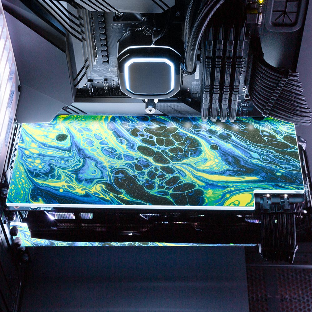 Geoglyser - 'Neon Green' | Custom RGB GPU Backplate by V1 Tech ...