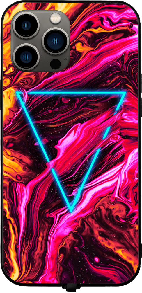 Neon Pink RGB LED Protective Phone Case for iPhone and Samsung Models ...