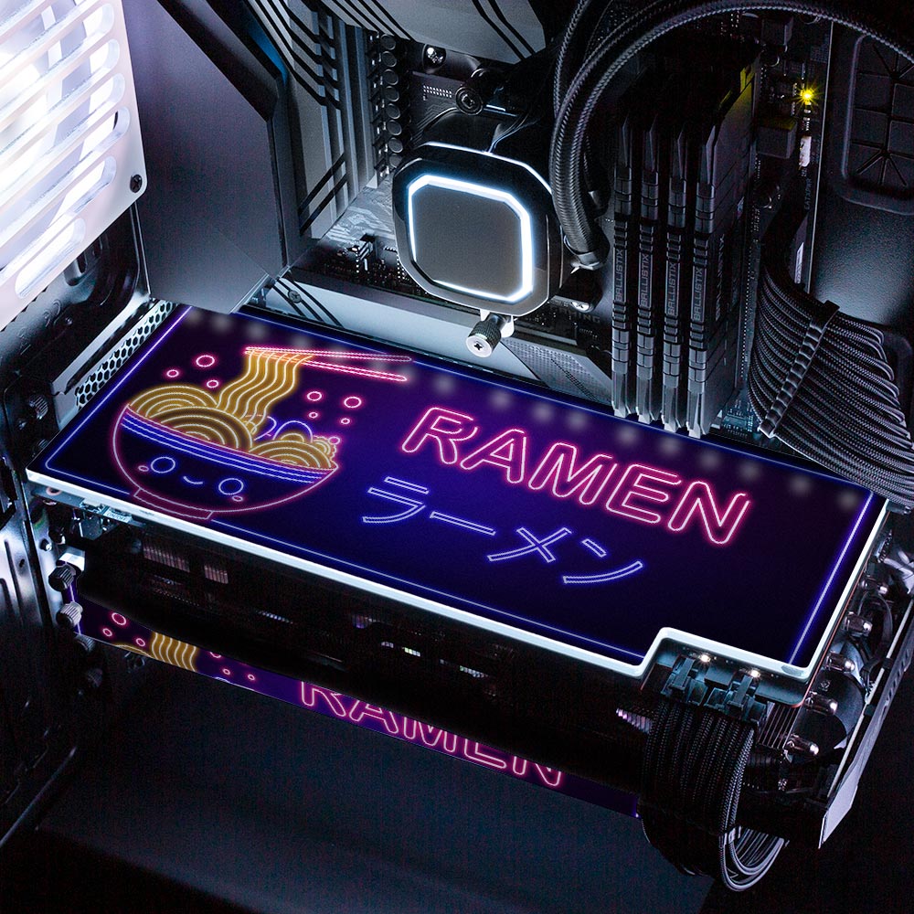 Donnie Art - 'Neon Ramen' | Custom RGB GPU Backplate by V1 Tech ...