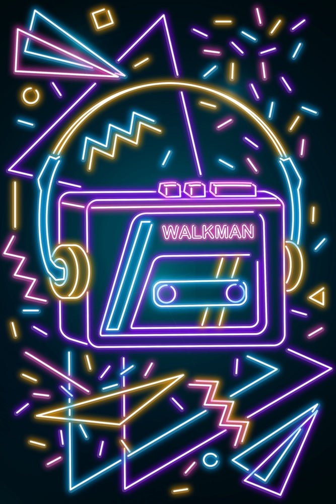 Donnie Art - 'Neon Walkman' | Acrylic Glass Print | Shatter-Resistant ...