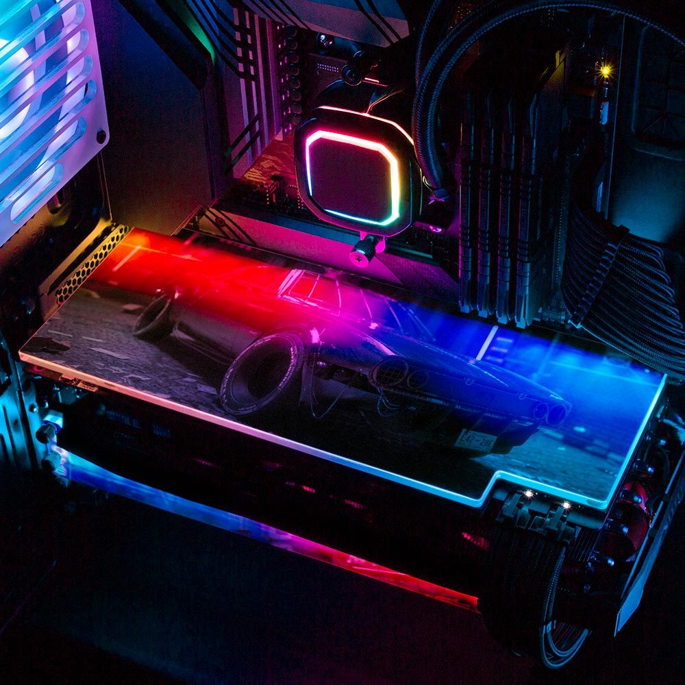 Skie Graphic Studio - 'New Whip' | Custom RGB GPU Backplate by V1 Tech ...