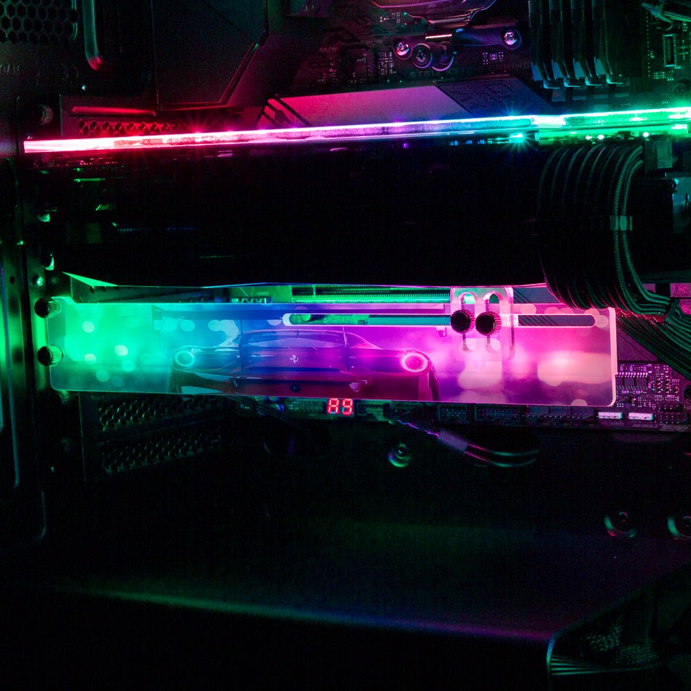 Night Views RGB GPU Support Bracket - Nogar007 - V1Tech – V1 Tech