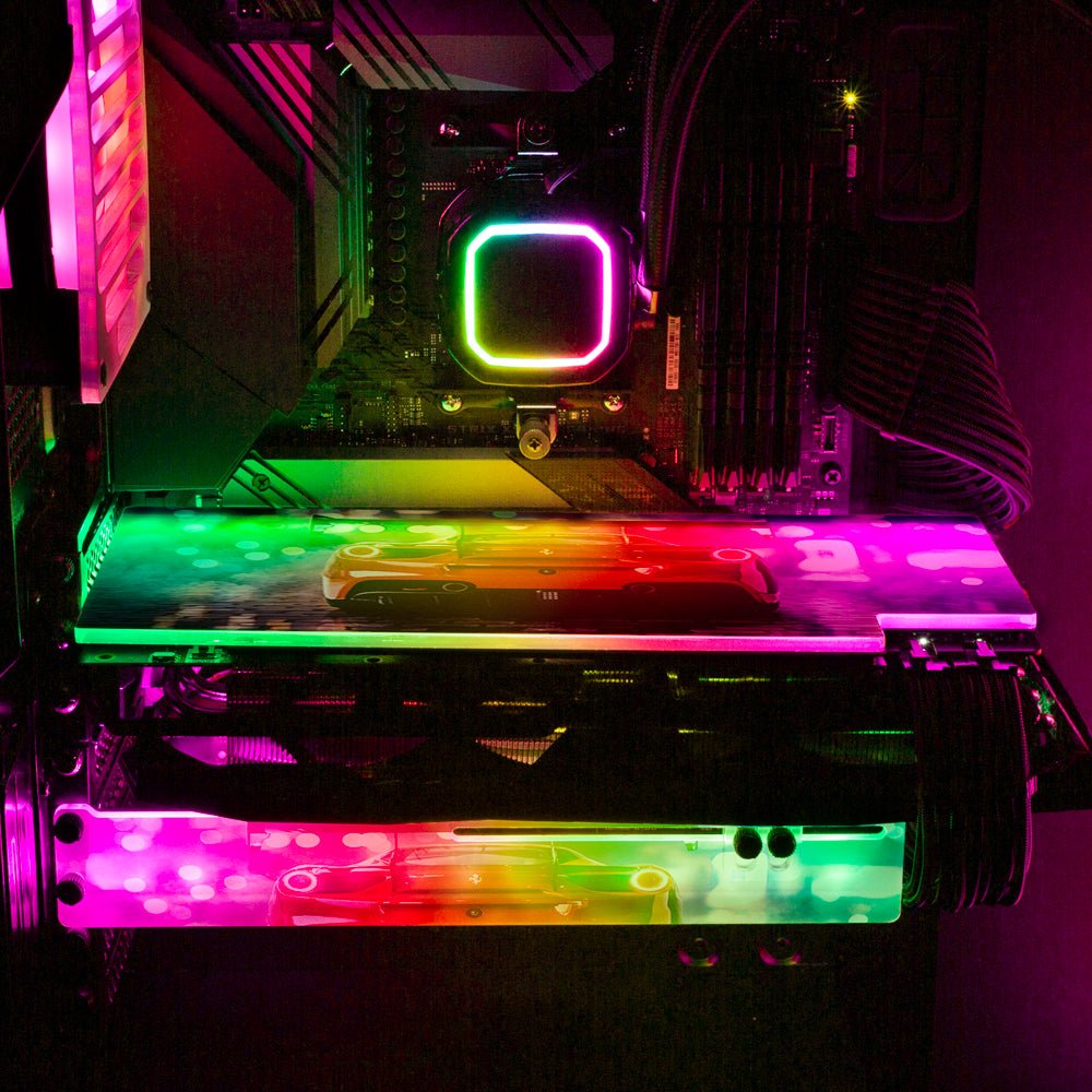 Night Views RGB GPU Support Bracket - Nogar007 - V1Tech – V1 Tech