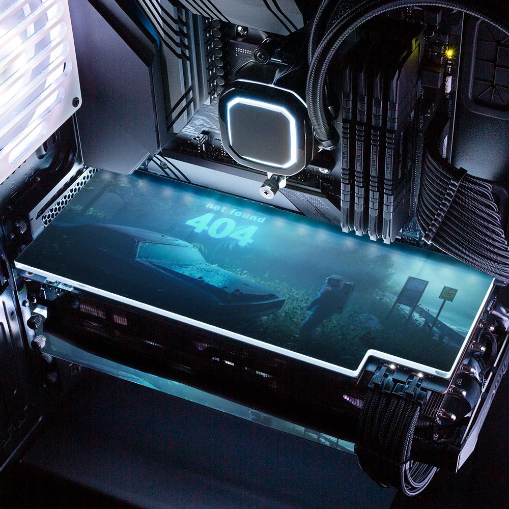 Skie Graphic Studio - 'Not Found' | Custom RGB GPU Backplate by V1 Tech ...