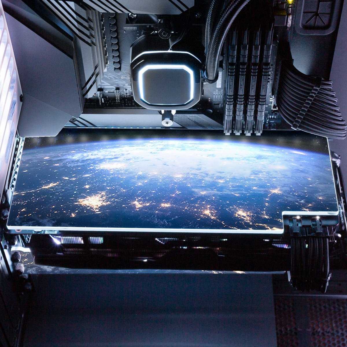 'Our World' Custom Design RGB GPU Backplate by V1 Tech | Tailored To ...