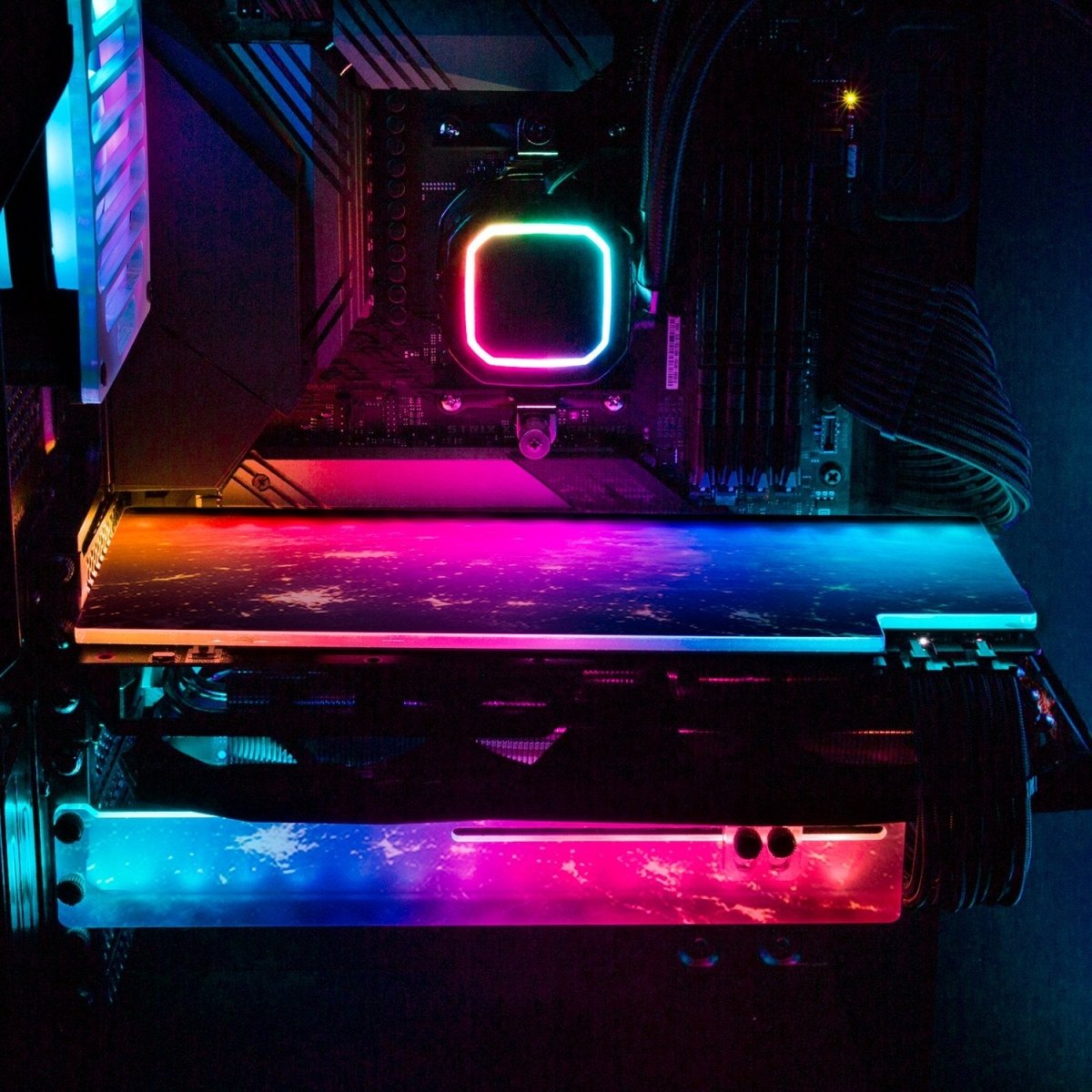 Our World RGB GPU Support Bracket - V1Tech – V1 Tech