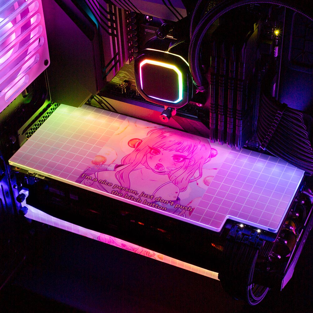 YacilArt - 'Pastel Aesthetic' | Custom RGB GPU Backplate by V1 Tech ...
