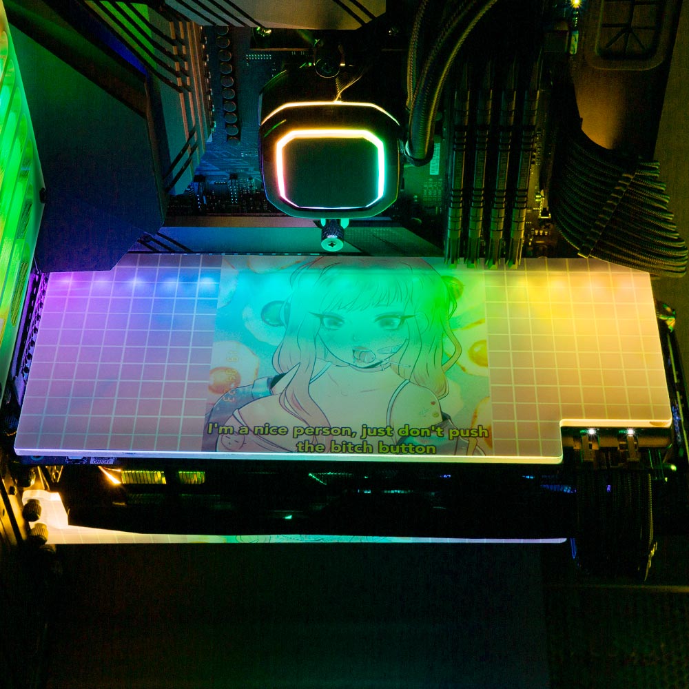 YacilArt - 'Pastel Aesthetic' | Custom RGB GPU Backplate by V1 Tech ...