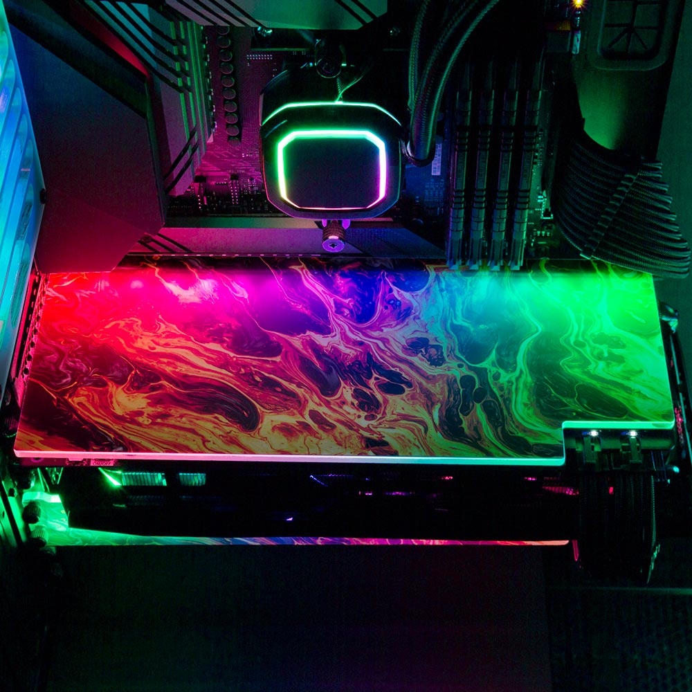 Geoglyser - 'Phoenix' | Custom RGB GPU Backplate by V1 Tech | Tailored ...