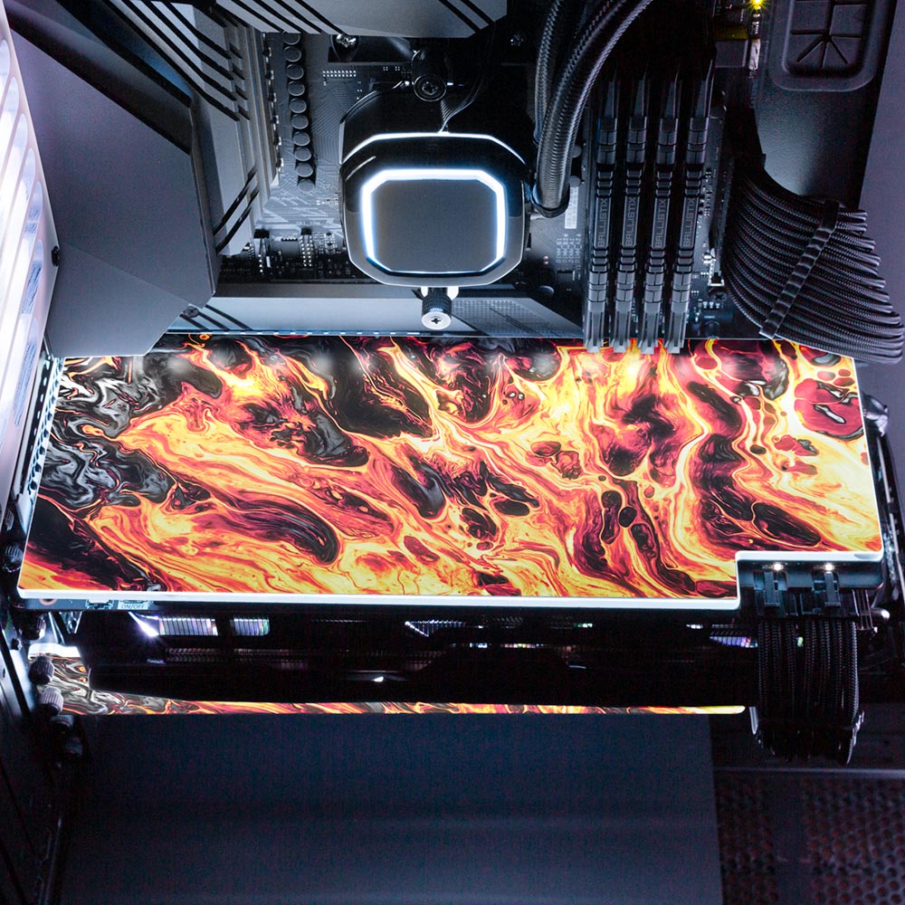 Geoglyser - 'Phoenix' | Custom RGB GPU Backplate by V1 Tech | Tailored ...