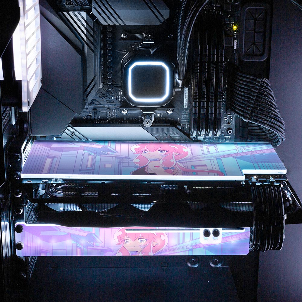 YacilArt - 'Pink Aesthetic' | Custom RGB GPU Backplate by V1 Tech ...