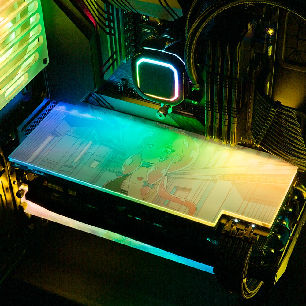 YacilArt - 'Pink Aesthetic' | Custom RGB GPU Backplate by V1 Tech ...