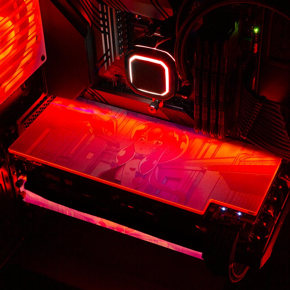 YacilArt - 'Pink Aesthetic' | Custom RGB GPU Backplate by V1 Tech ...