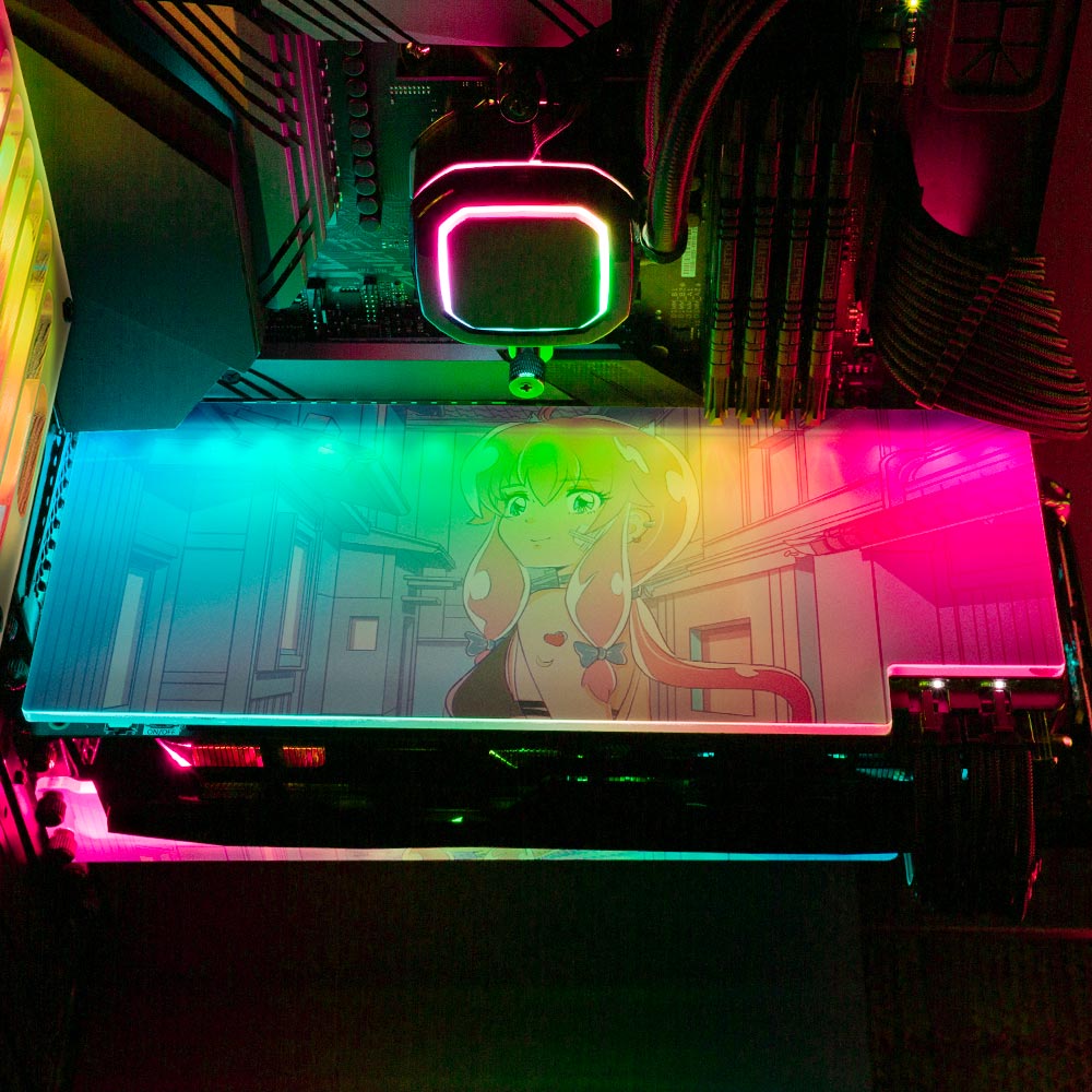 YacilArt - 'Pink Aesthetic' | Custom RGB GPU Backplate by V1 Tech ...
