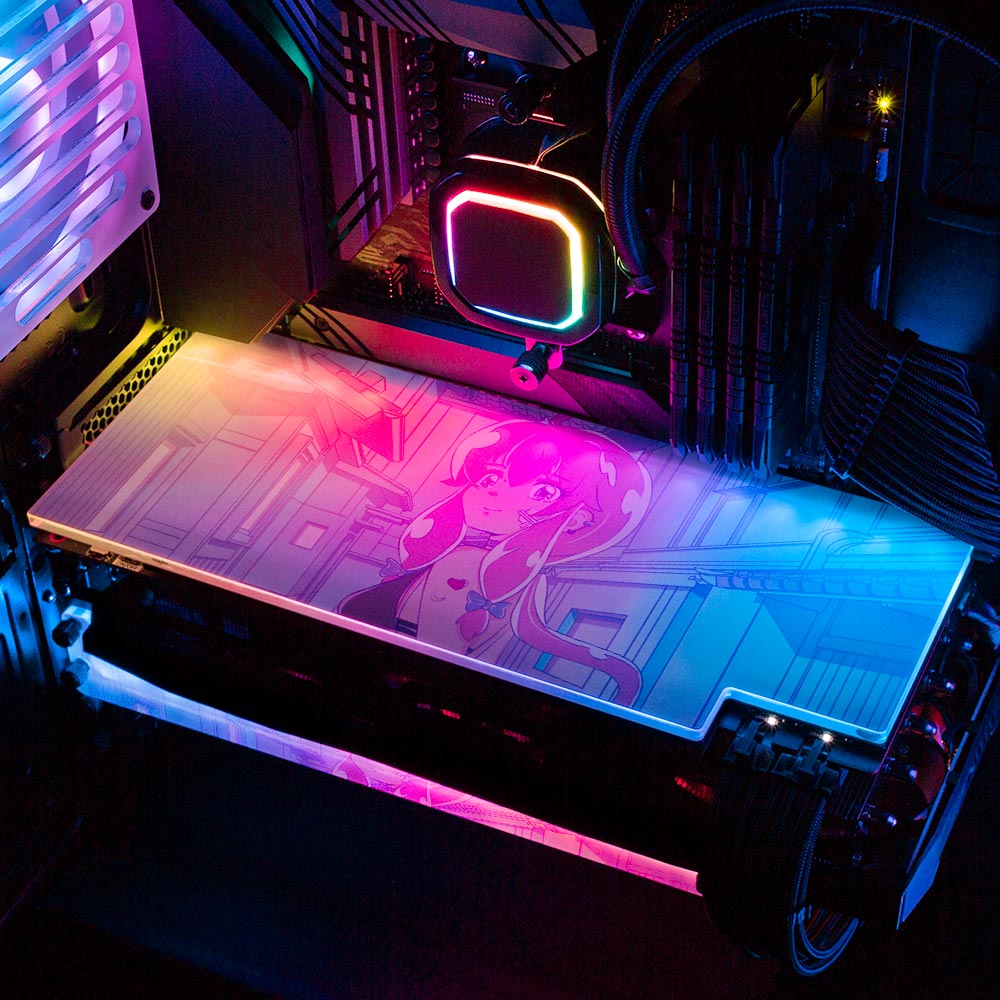 YacilArt - 'Pink Aesthetic' | Custom RGB GPU Backplate by V1 Tech ...