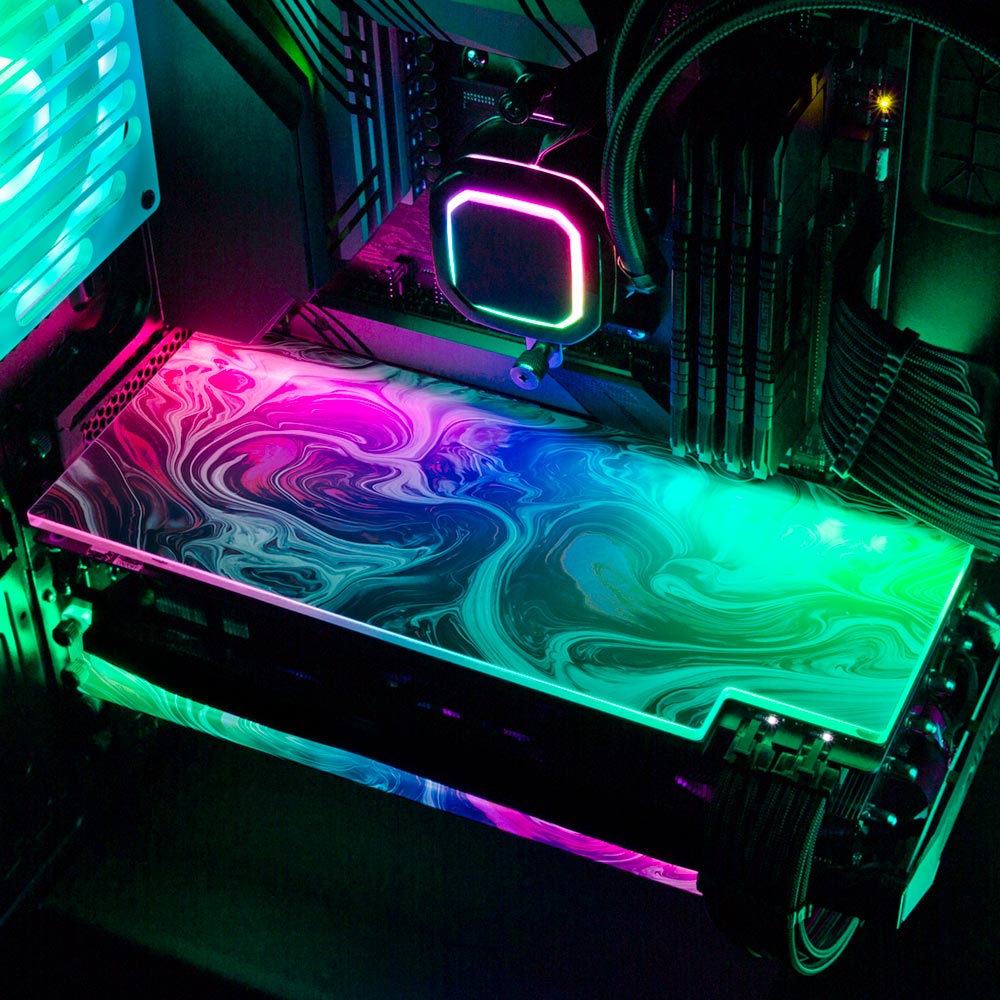 Geoglyser - 'Pink Dreams' | Custom RGB GPU Backplate by V1 Tech ...