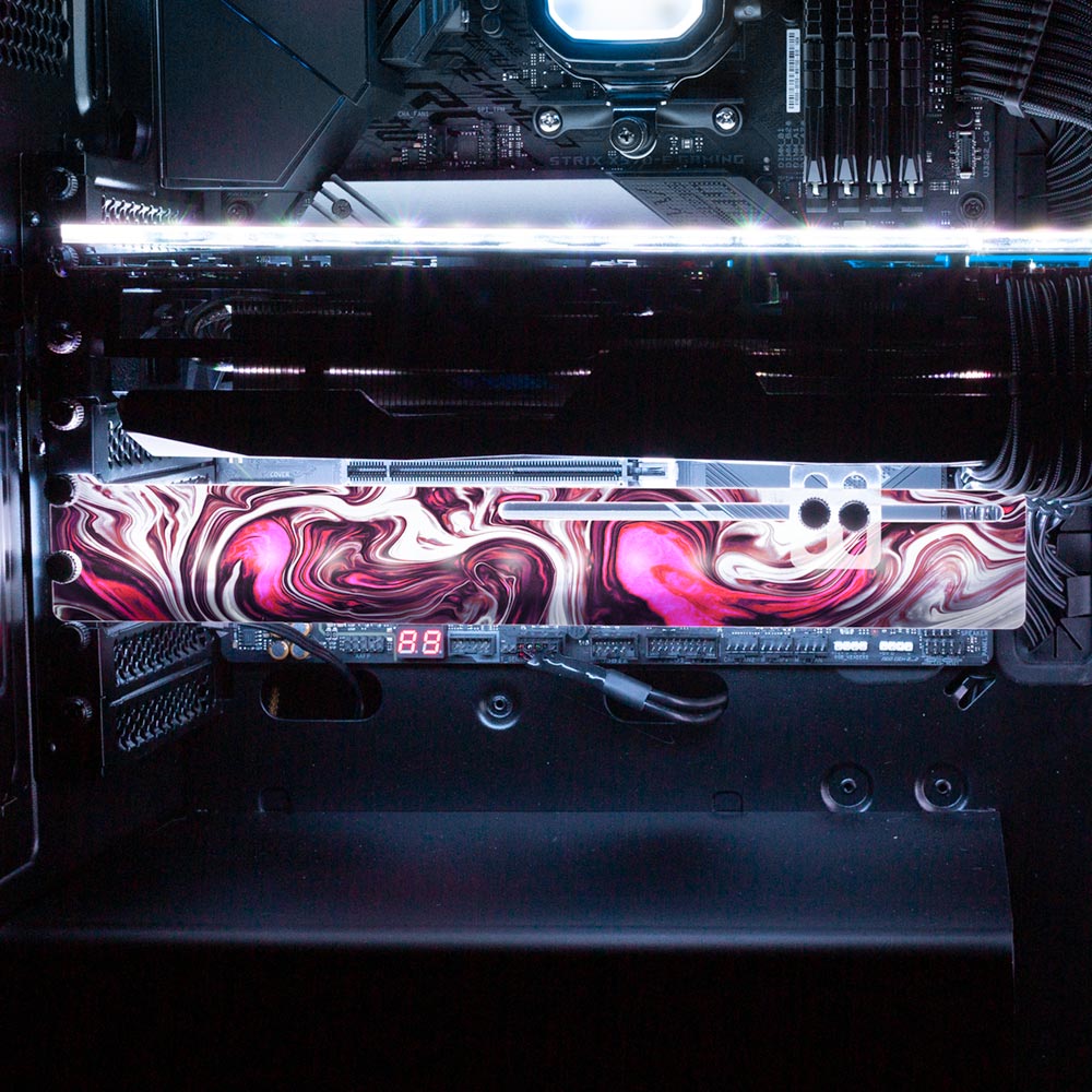Pink Dreams RGB GPU Support Bracket - Geoglyser - V1Tech – V1 Tech