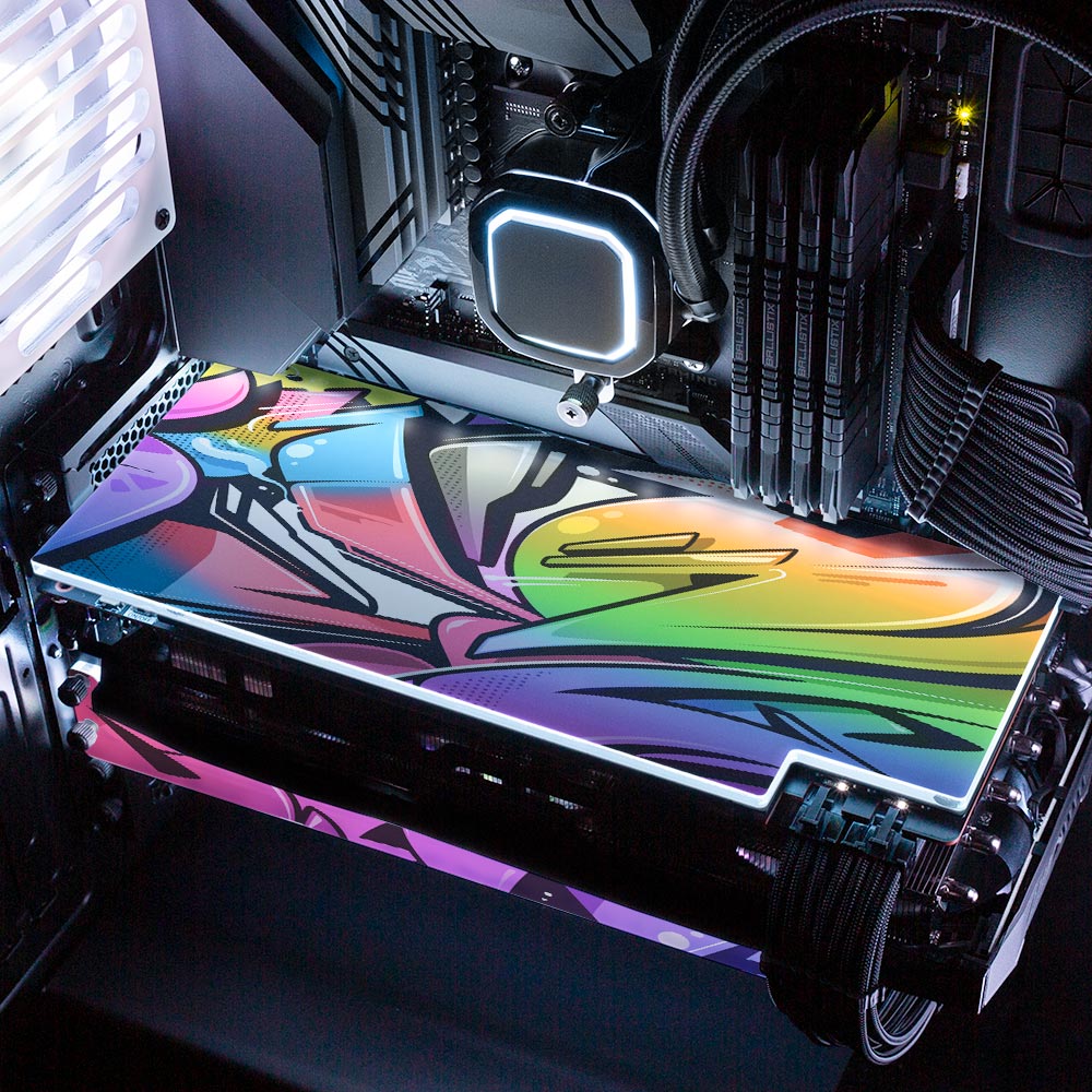 'Pride' Custom Design RGB GPU Backplate by V1 Tech | Tailored To Fit ...