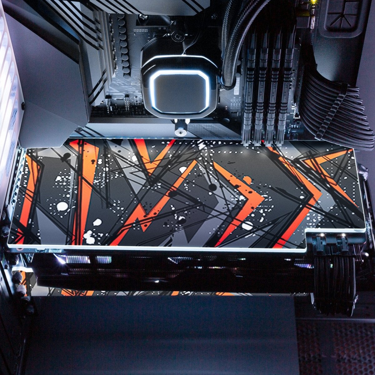 'Red 80s Fury' Custom Design RGB GPU Backplate by V1 Tech | Tailored To ...