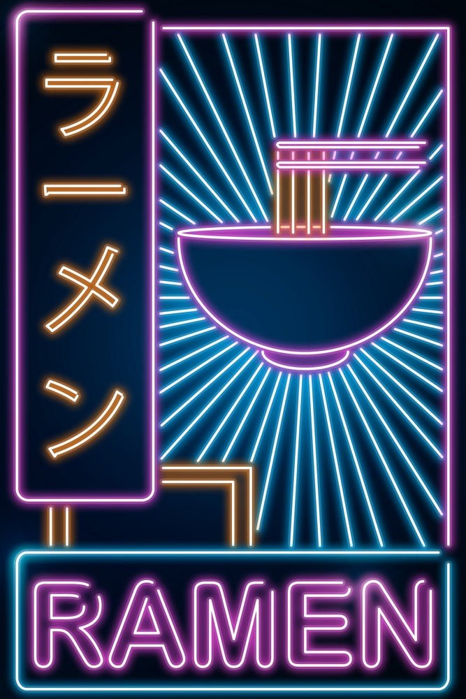 Donnie Art - 'Retro Neon Ramen Sign' | Acrylic Glass Print | Shatter ...