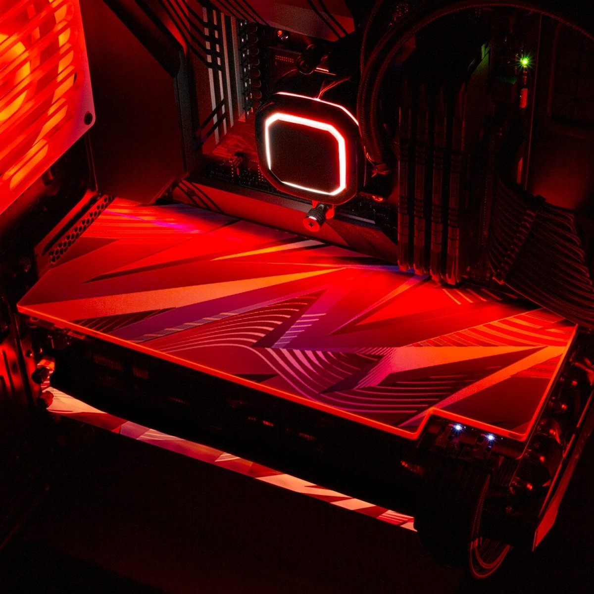 'Retro Wave' Custom Design RGB GPU Backplate by V1 Tech | Tailored To ...
