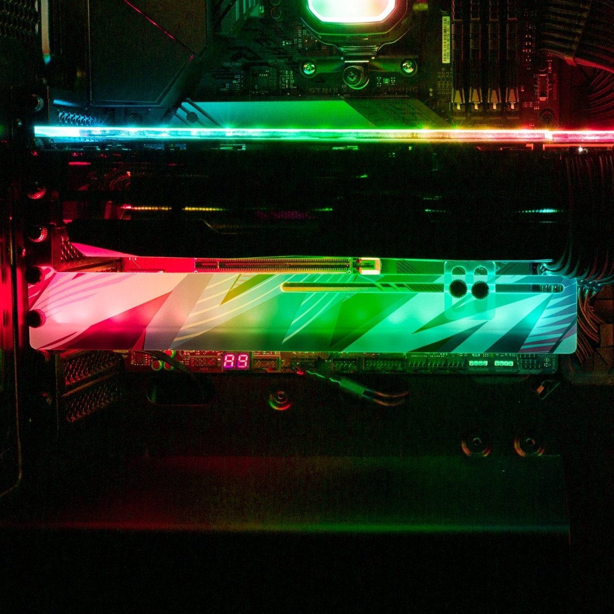 Retro Wave RGB GPU Support Bracket - V1Tech – V1 Tech