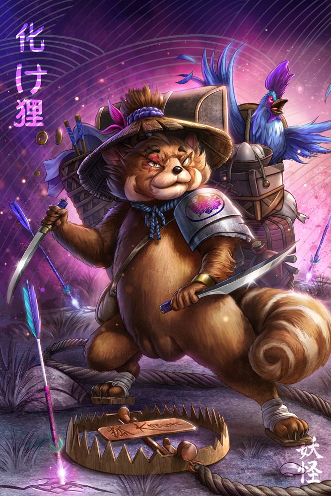 Dominic Glover - 'Sakuga Tanuki' | Acrylic Glass Print | Shatter ...