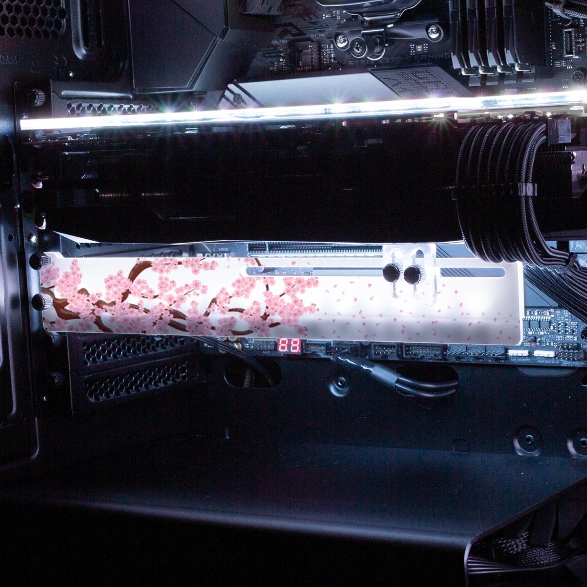 Sakura RGB GPU Support Bracket - V1Tech – V1 Tech