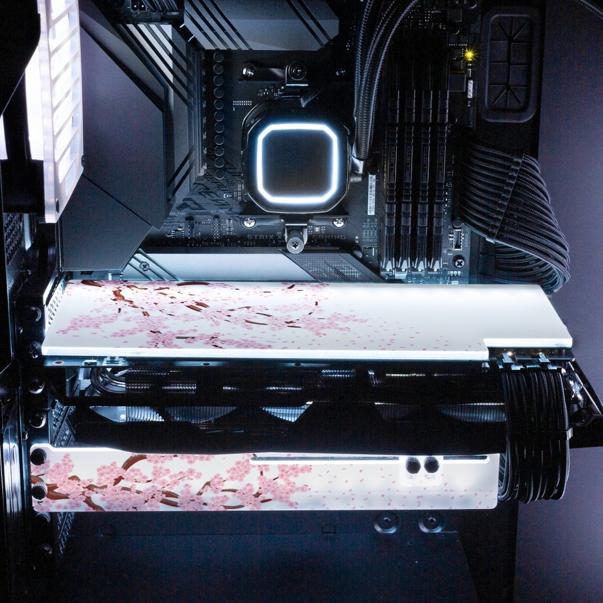 Sakura RGB GPU Support Bracket - V1Tech – V1 Tech