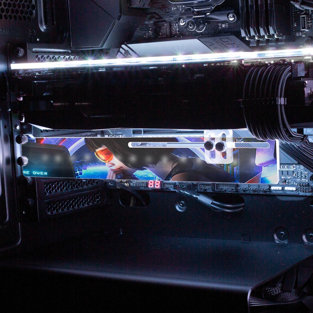 Scifi Anime Girl RGB GPU Support Bracket - Dan Giuz - V1Tech – V1 Tech