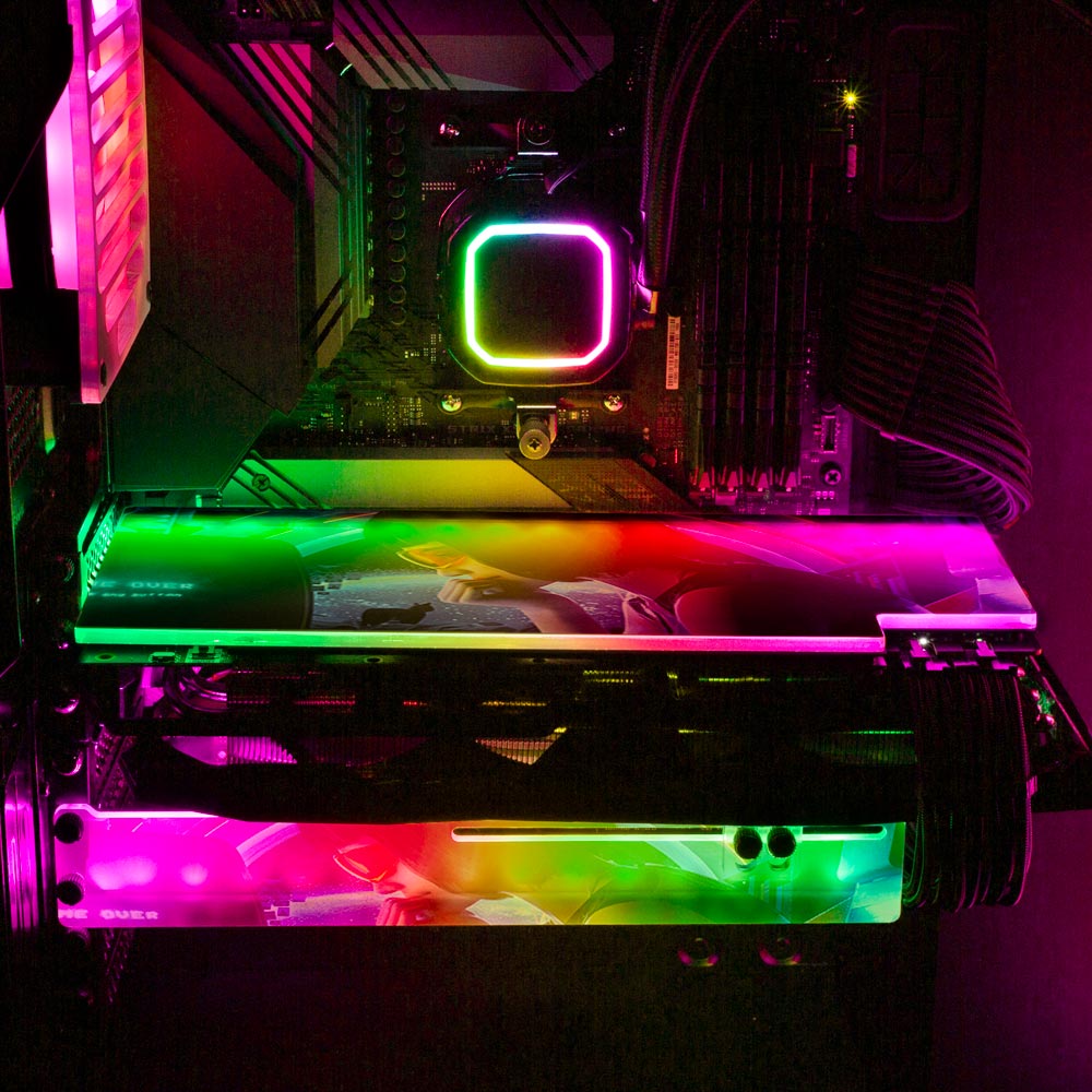 Scifi Anime Girl RGB GPU Support Bracket - Dan Giuz - V1Tech – V1 Tech