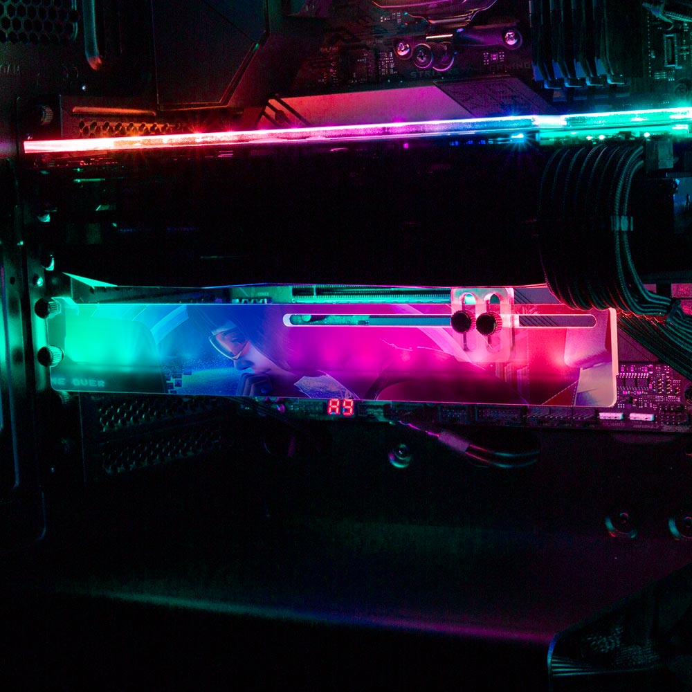 Scifi Anime Girl RGB GPU Support Bracket - Dan Giuz - V1Tech – V1 Tech