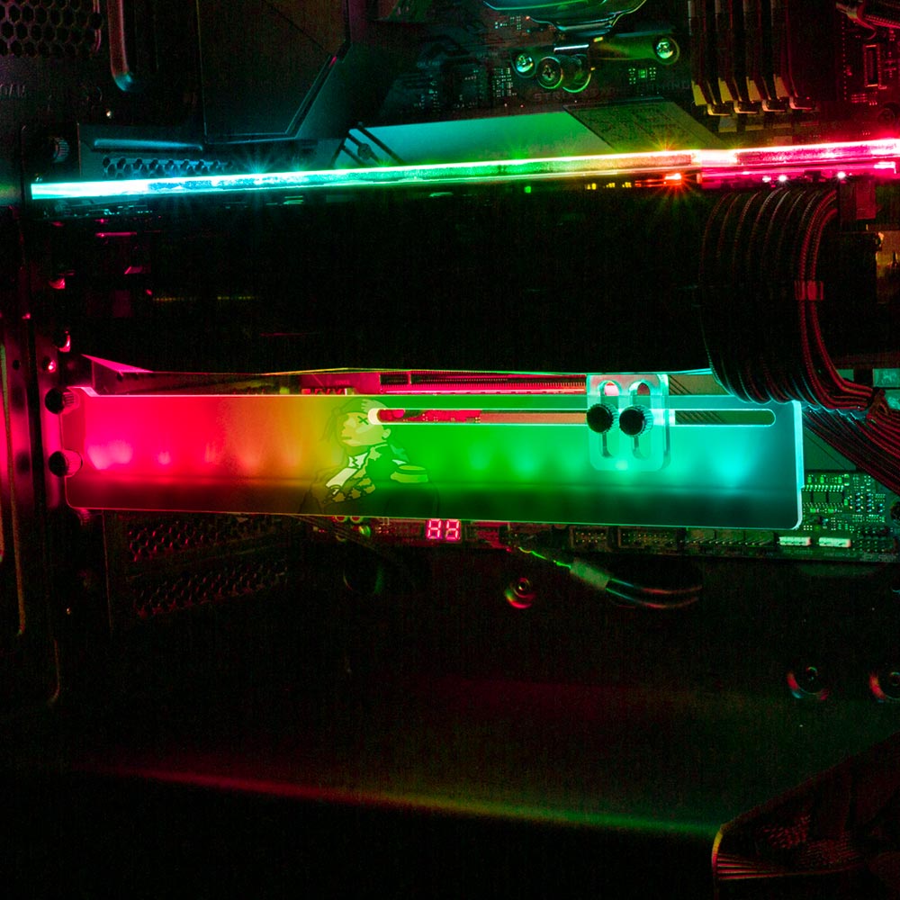 Sir RGB GPU Support Bracket - Utopia Graphix - V1Tech – V1 Tech
