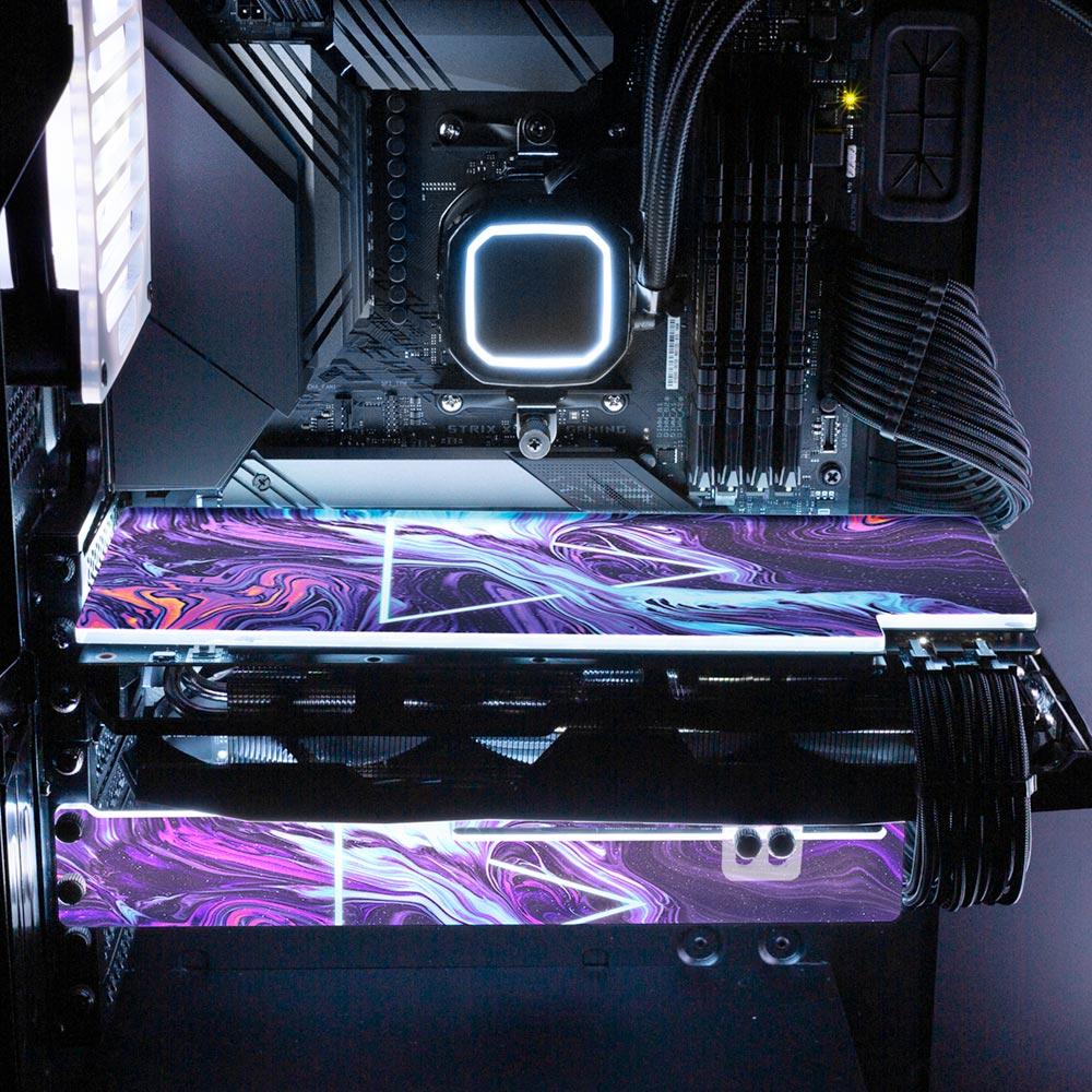 Space is Only Noise RGB GPU Support Bracket - Geoglyser - V1Tech – V1 Tech