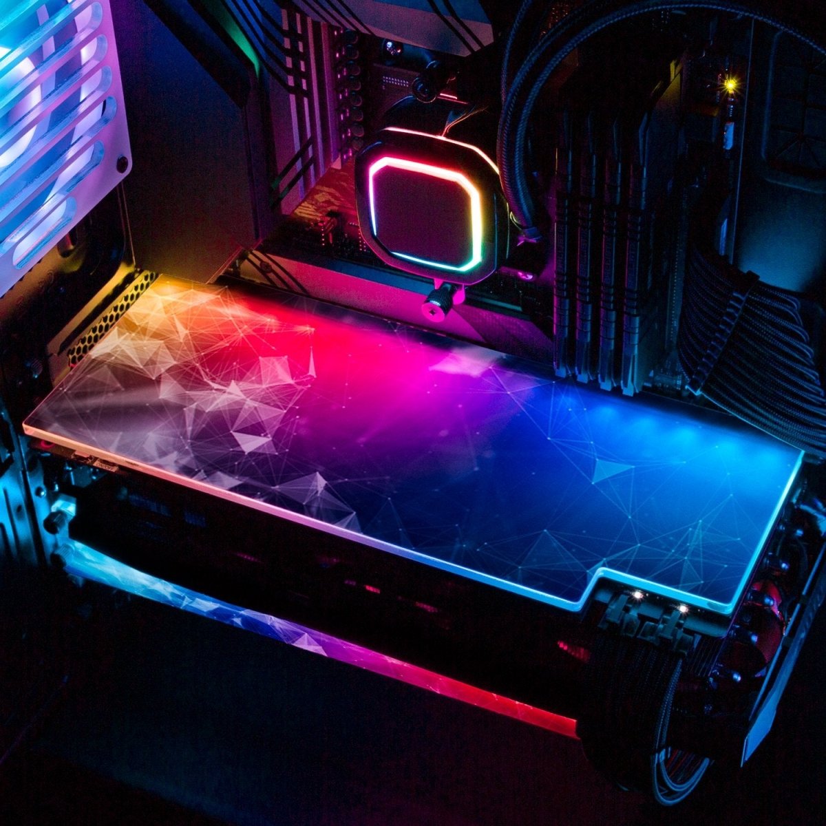 'Spectrum' Custom Design RGB GPU Backplate by V1 Tech | Tailored To Fit ...