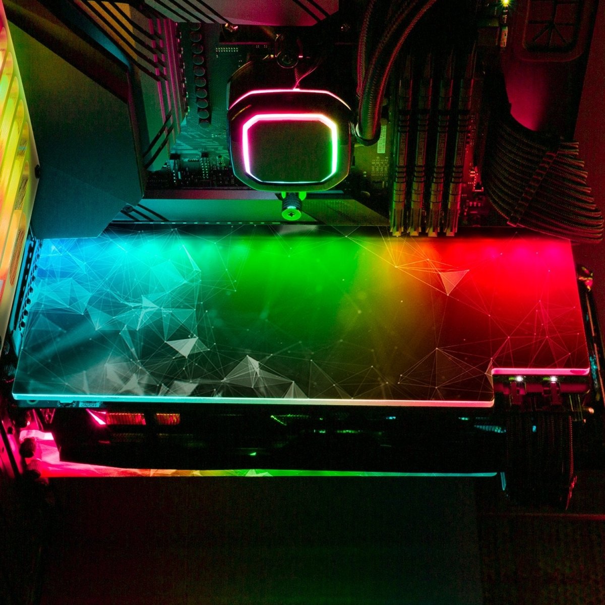 'Spectrum' Custom Design RGB GPU Backplate by V1 Tech | Tailored To Fit ...