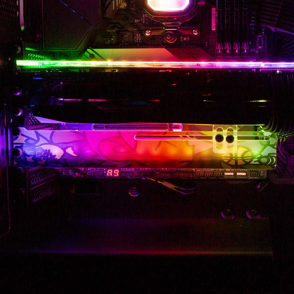 Spotlight RGB GPU Support Bracket - Utopia Graphix - V1Tech – V1 Tech
