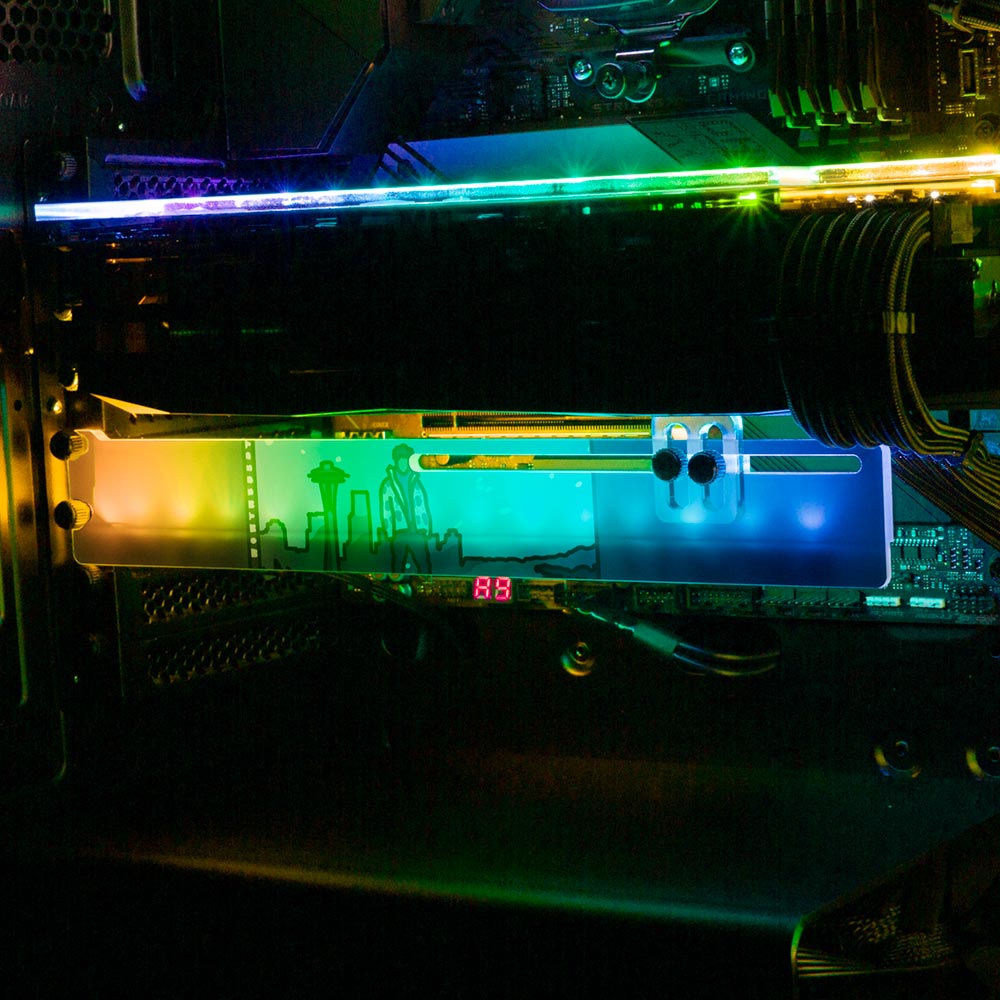 Spotlight RGB GPU Support Bracket - Utopia Graphix - V1Tech – V1 Tech