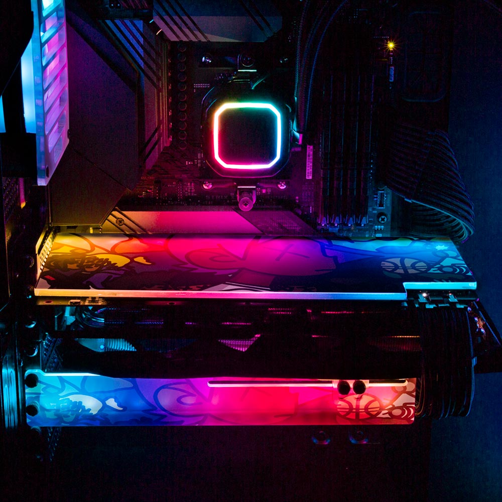 Spotlight RGB GPU Support Bracket - Utopia Graphix - V1Tech – V1 Tech