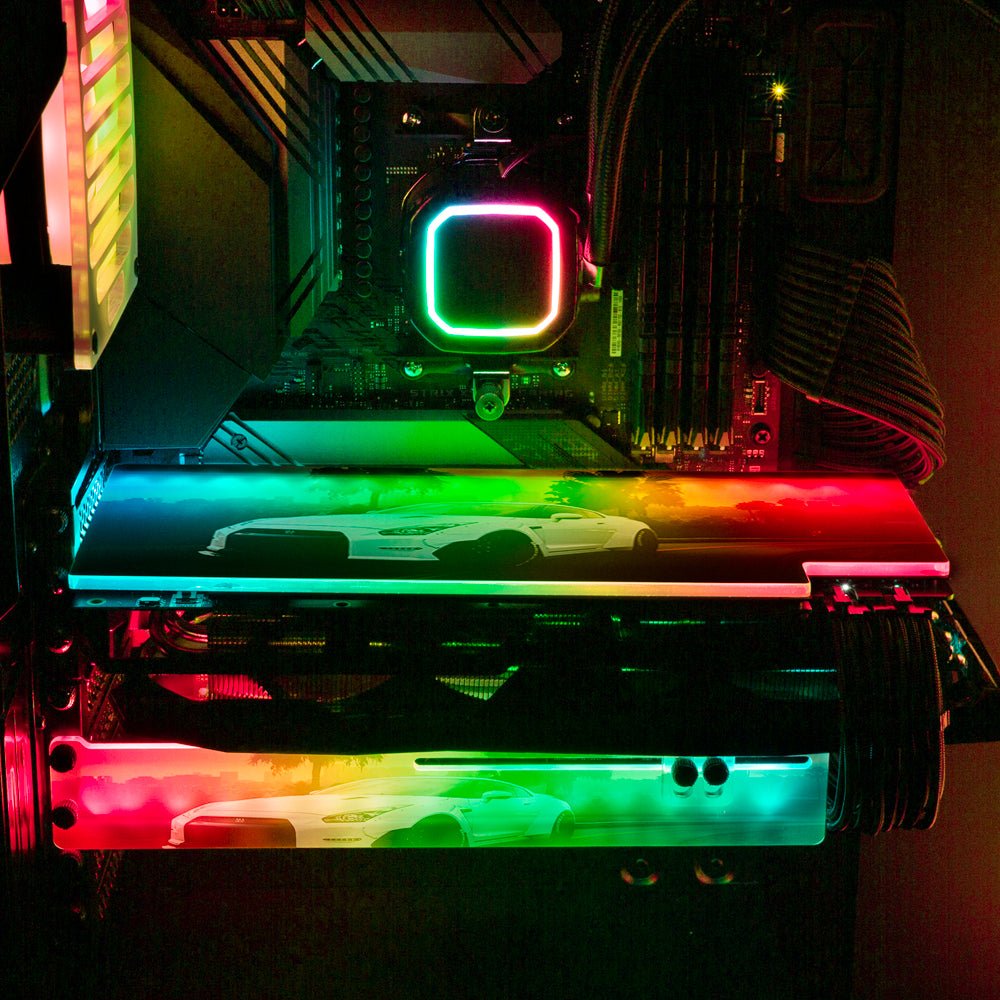 Sunset LA RGB GPU Support Bracket - Nogar007 - V1Tech – V1 Tech
