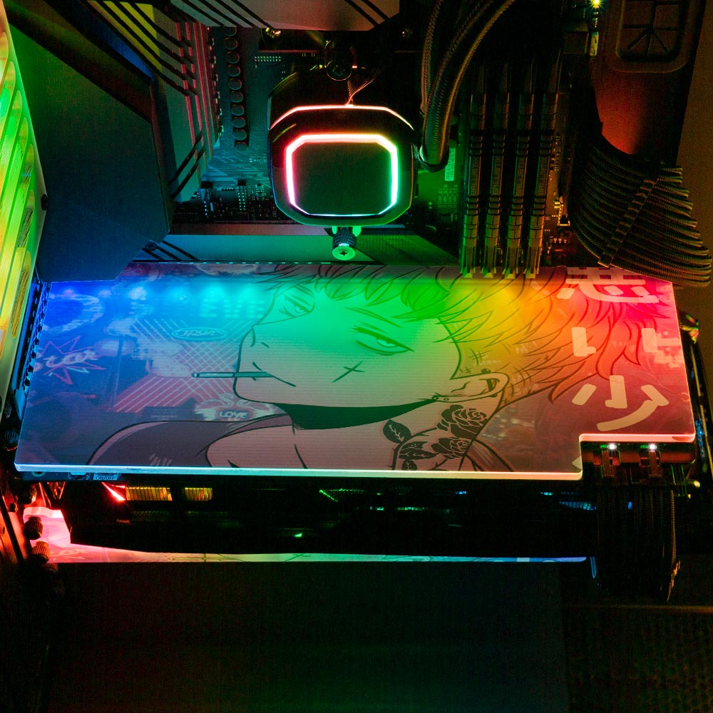 YacilArt - 'Tatted Up Anime' | Custom RGB GPU Backplate by V1 Tech ...