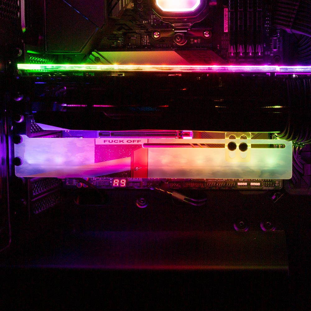 The Door RGB GPU Support Bracket - Javilostcontrol - V1Tech – V1 Tech